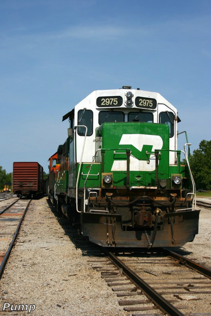 Tied Down BNSF Local Train